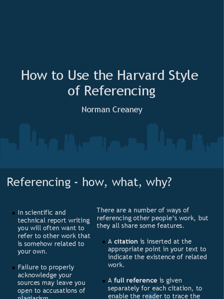 How To Use The Harvard Style of Referencing by Ismatullah Zazai | PDF