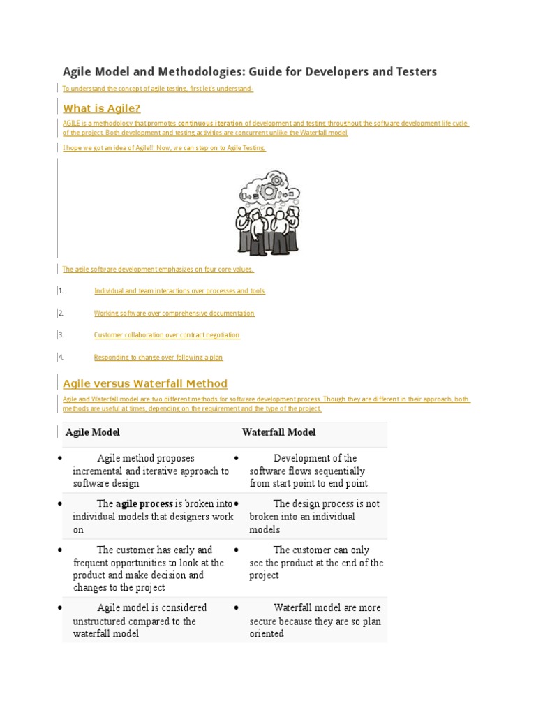 Agile Model and Methodologies | PDF | Scrum (Software Development) | Software Development Process