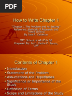 How To Write Chapter 1 of A Research: Basic Format | PDF | Hypothesis ...