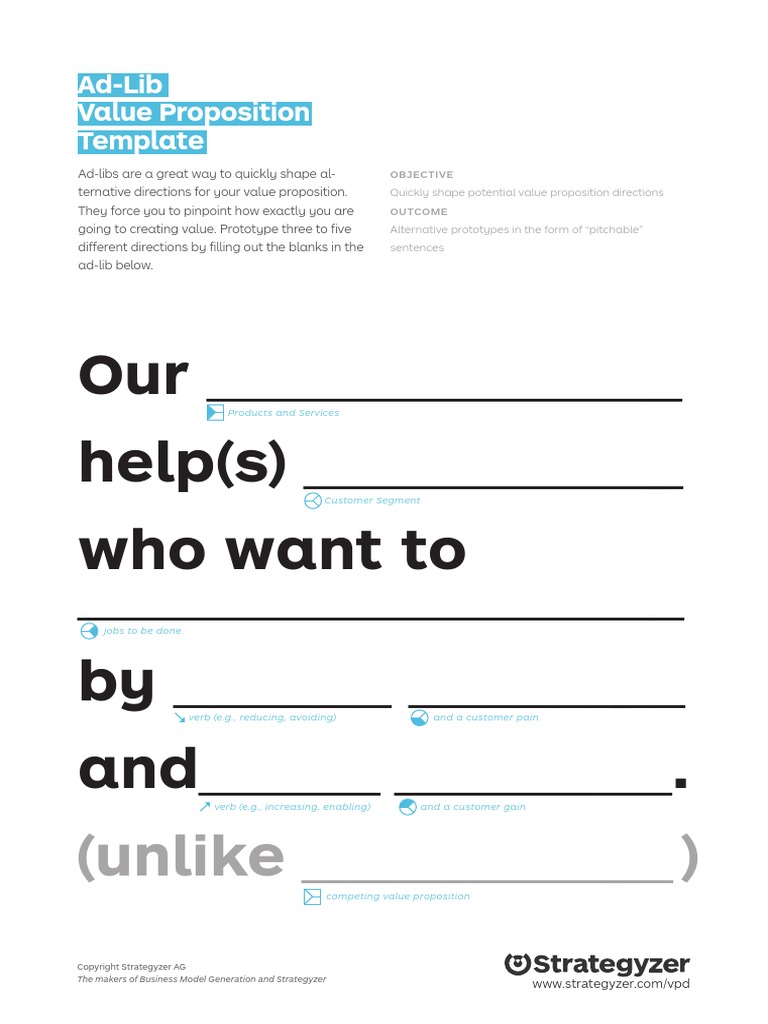 Ad Lib Value Proposition Template PDF | PDF