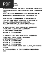 Kanta Sa Simbahan | PDF | Nature