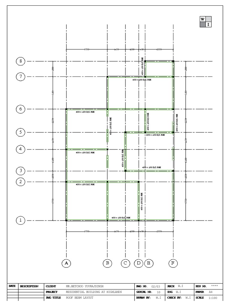10-02 - Roof Beam Layout | PDF | Technology & Engineering