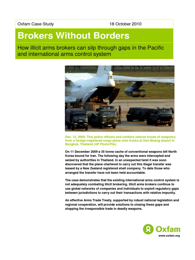 Brokers Without Borders: How Illicit Arms Brokers Can Slip Through Gaps ...