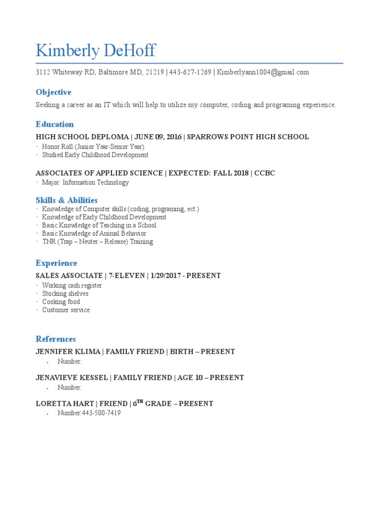 Actual Resume | PDF | Behavior Modification | Learning