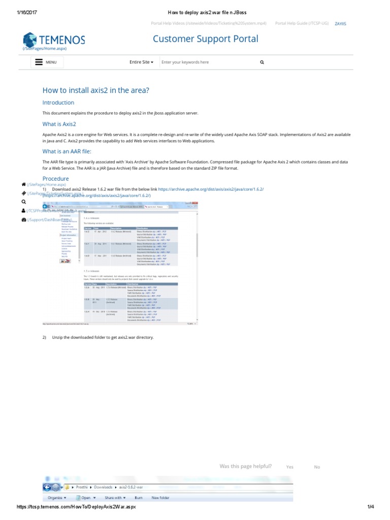 How To Deploy Axis2 War File N JBoss | PDF | Zip (File Format) | Utility Software