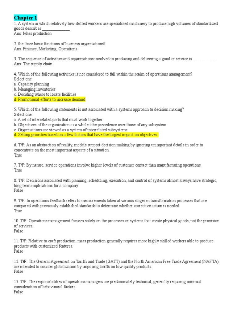 COMM 225 MCQ Theory Questions | Download Free PDF | Forecasting | Strategic Management