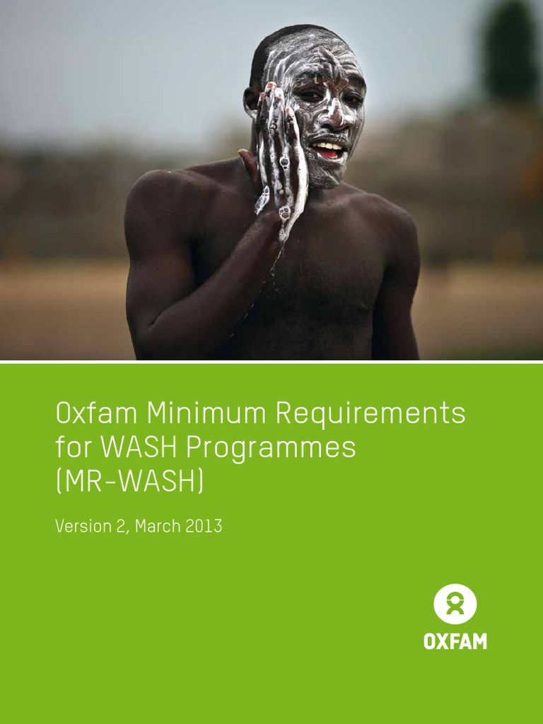 Oxfam Minimum Requirements For WASH Programmes: MR-WASH | PDF | Water ...