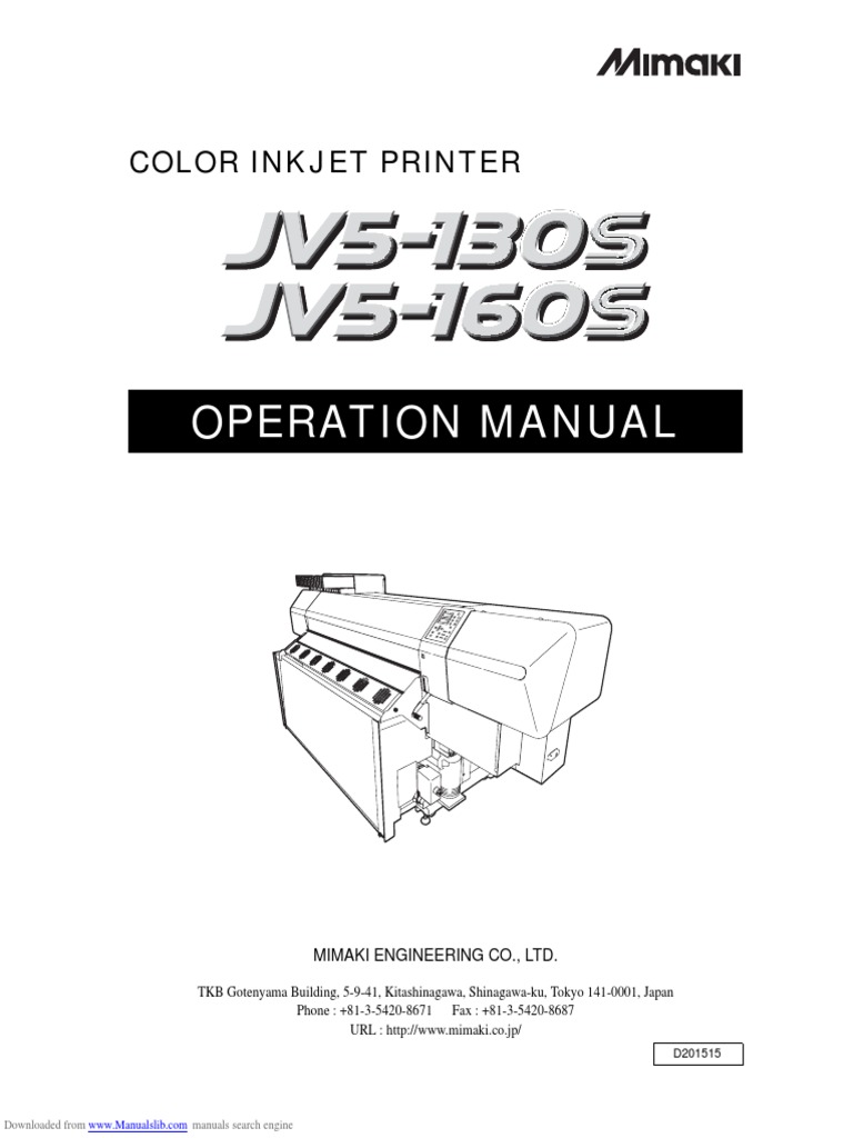 Operation Manual: Color Inkjet Printer | PDF | Electromagnetic Interference | Printer (Computing)