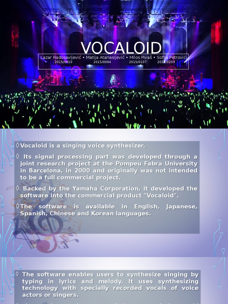 Overview of Vocaloid Technology | PDF | Synthesizer | Media Technology