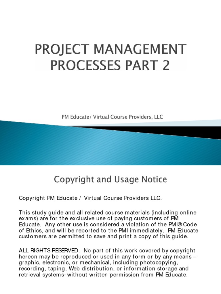 Project Management Processes | PDF | Project Management ...