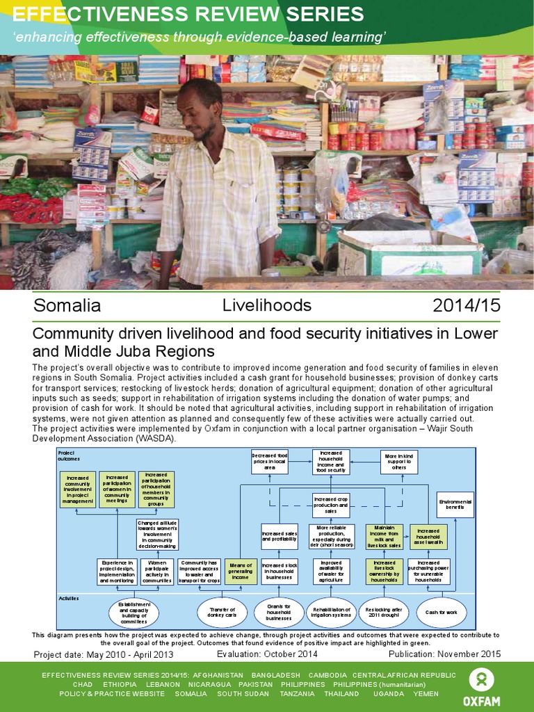 Somali Livelihoods Project Evaluation Report | PDF | Food Security | Income