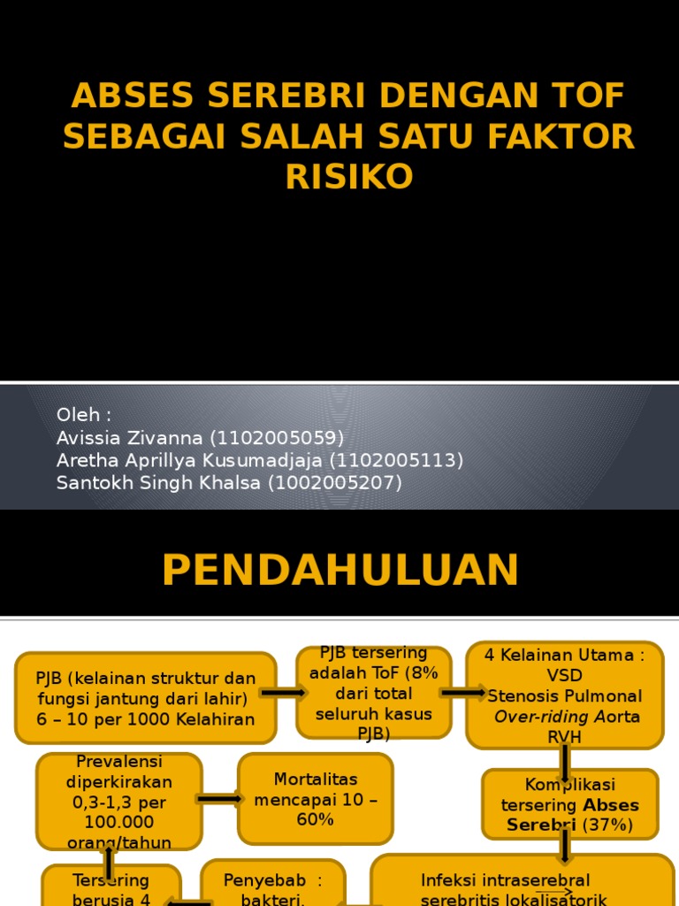 Abses Serebri Dengan Tof Sebagai Salah Satu Faktor | PDF