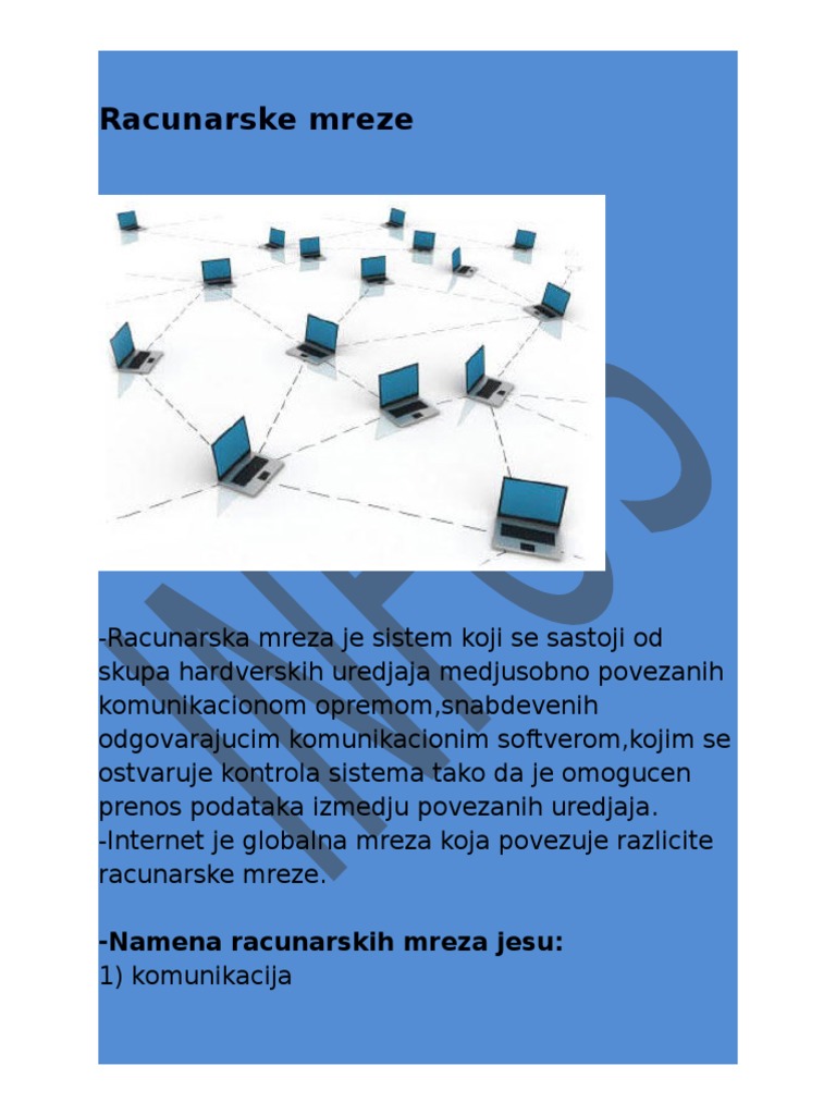 Racunarske Mreze | PDF