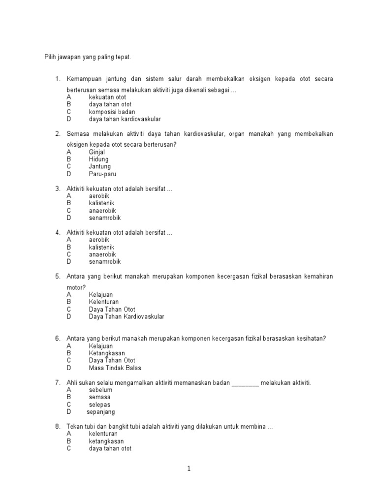 Soalan PJPK Form 2 - Azrul | PDF