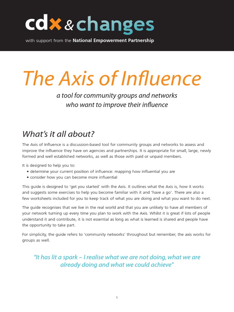 Enhance Community Influence Guide | PDF | Empowerment | Facilitator