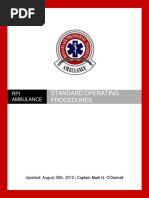 Policies and Procedures For Ambulance Service | PDF | Medical Imaging ...