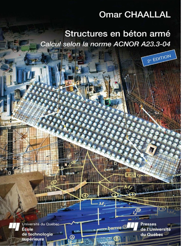 Structures en Béton Armé Calcul Selon La Norme ACNOR A23.3-04 PDF | PDF