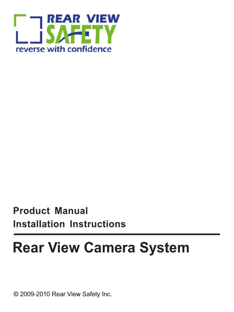 Rear View Safety Backup Camera System Instructions | PDF | Electrical ...