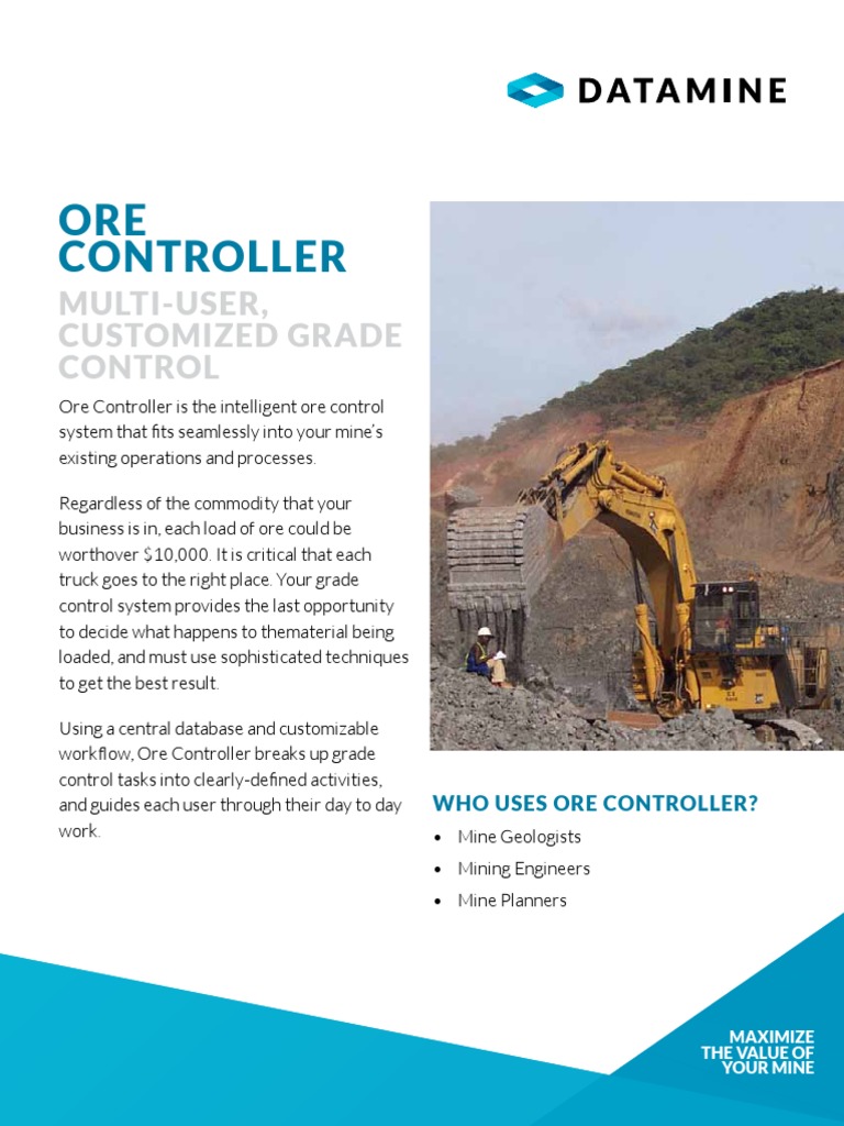 Ore Control Datamine | PDF | Workflow | Usability