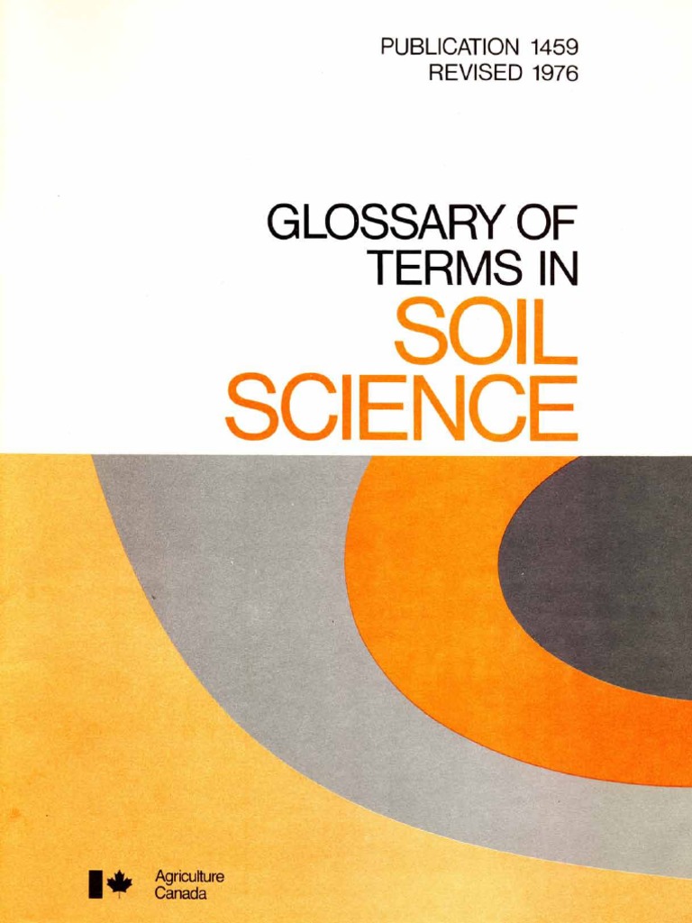 Soil Science Terms Glossary | PDF | Soil | Porosity