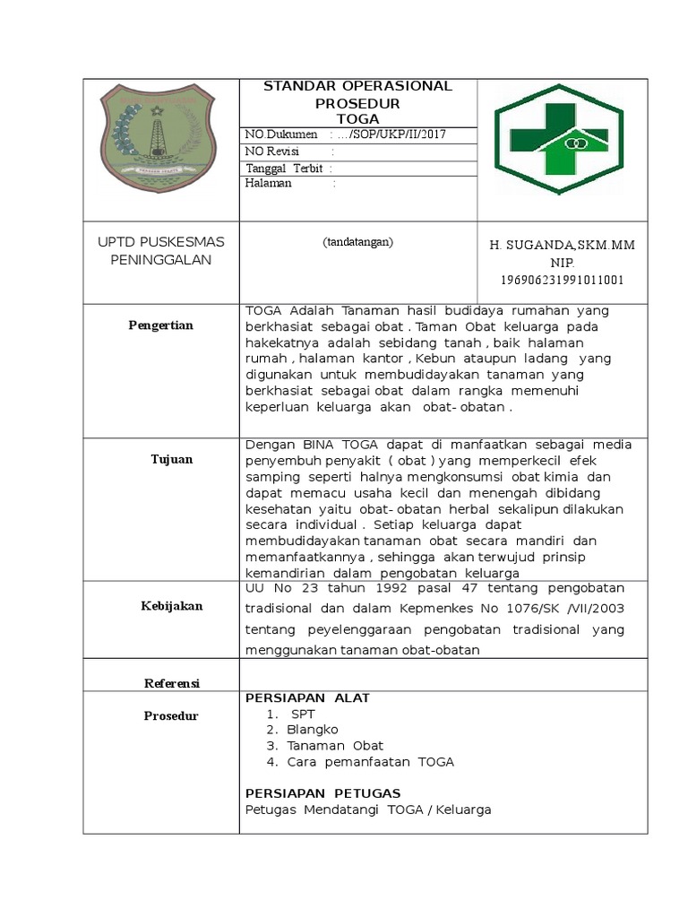 Sop Toga Edit | PDF