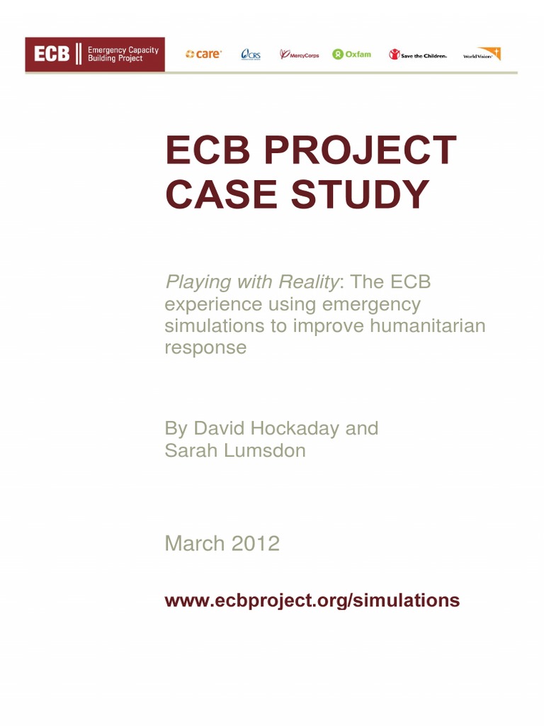 Playing With Reality: Emergency Capacity Building Project Simulations ...