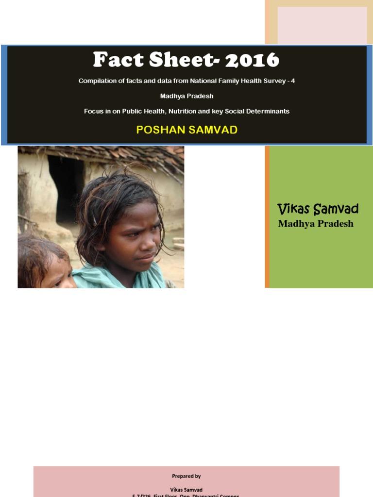 Fact Sheet - 2016 - NFHS-4 - Analysis 2016 | PDF | Breastfeeding ...