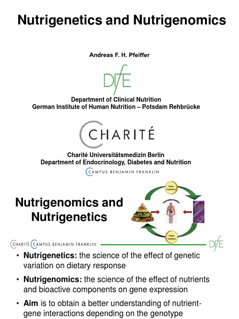 Nutrigenetics and Nutrigenomics.pdf | Nutrigenomics | Genetics