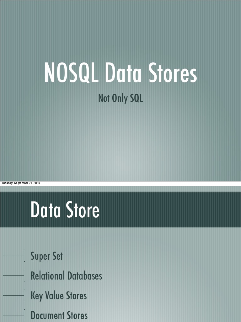 NOSQL Databases | PDF | No Sql | Mongo Db