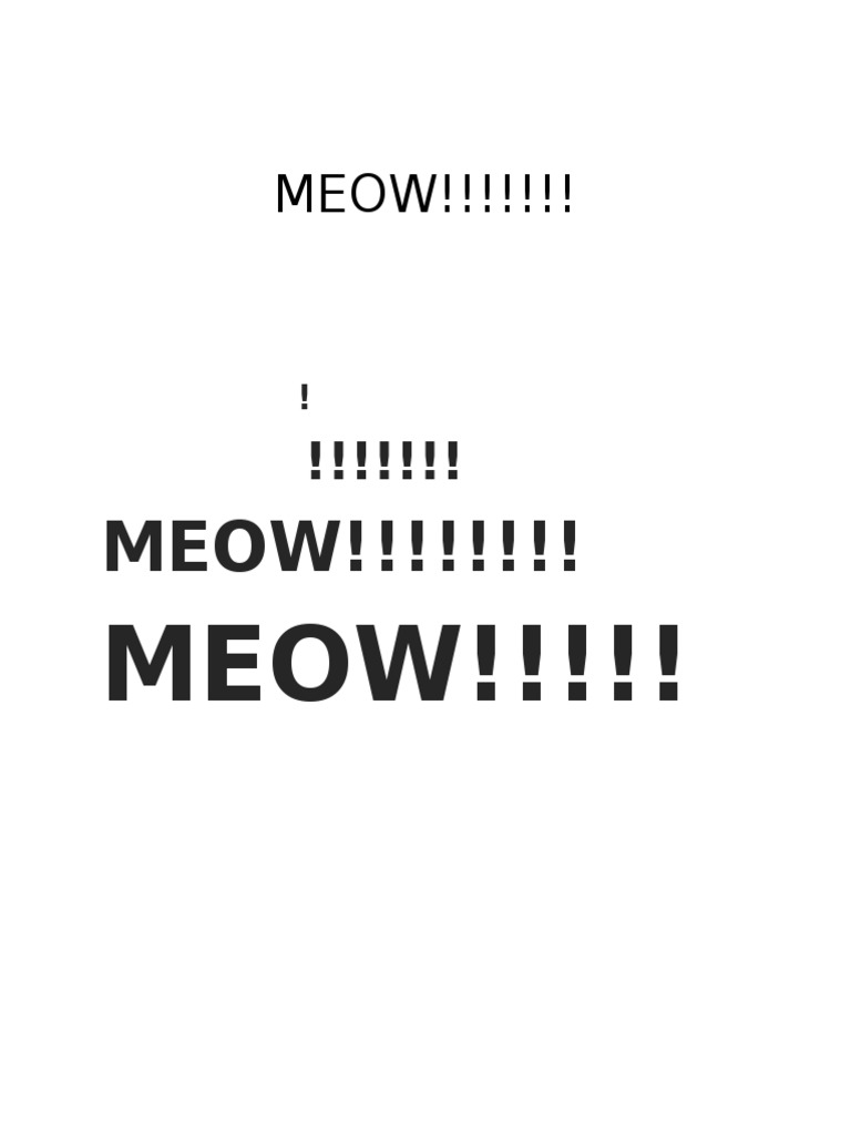 MEOW | PDF