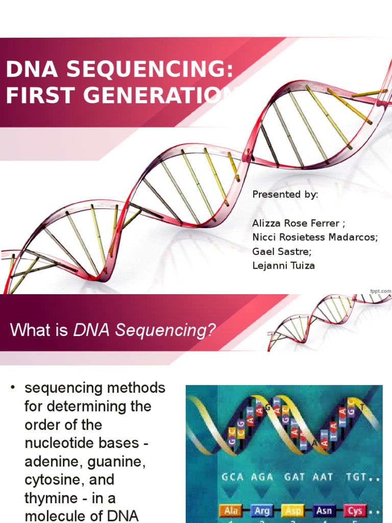 First Generation DNA Sequencing Methods | PDF | Dna Sequencing | Dna