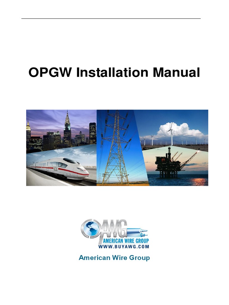 OPGW Installation Manual Guide | PDF | Optical Fiber | Wire