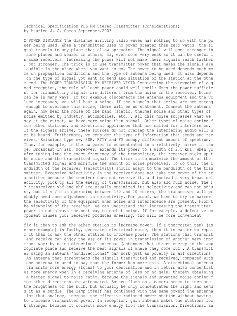 MaurícioGomes - A Mount or Miss Trans FM | PDF | Antenna (Radio ...