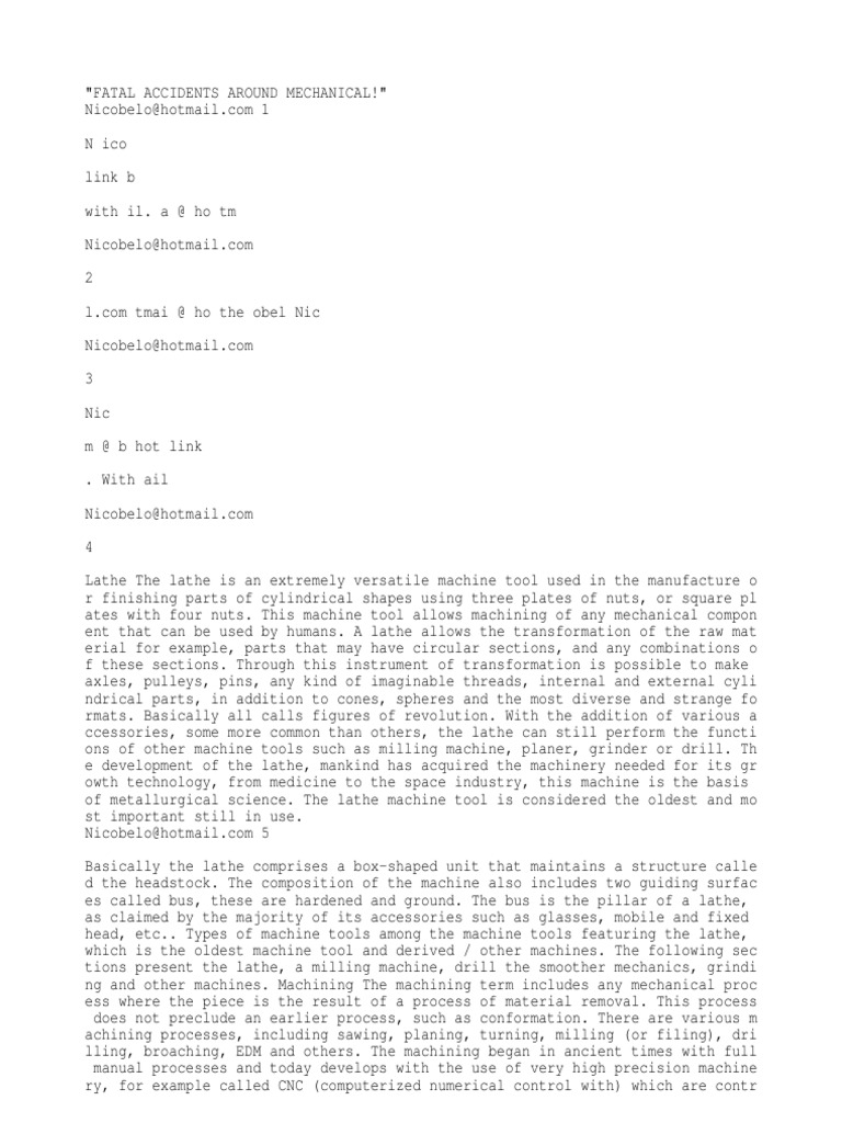 Fatal Accident In Lathe | Machining | Machine Tool