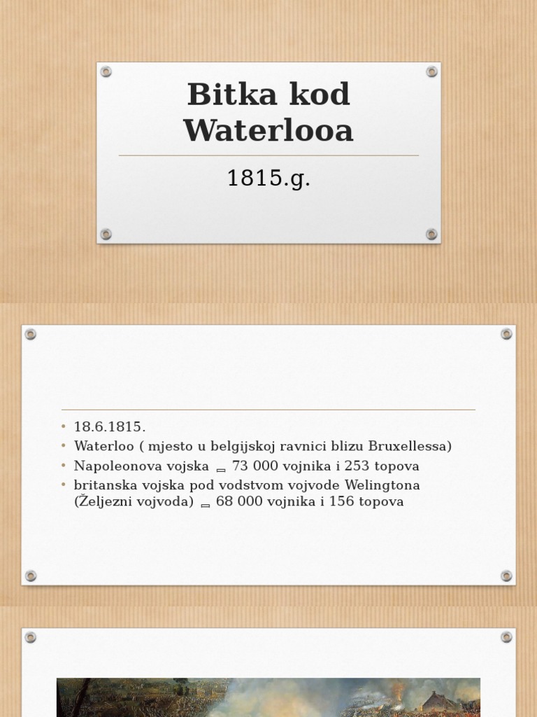 Bitka Kod Waterlooa | PDF