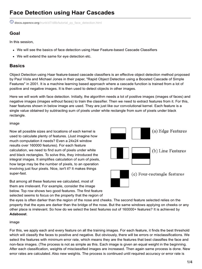 Face Detection Using Haar Cascades An Intuitive Explanation Of The Viola Jones Algorithm And