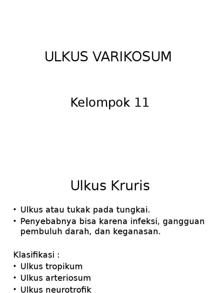 Ulkus Varikosum: Penyebab dan Gejala | PDF