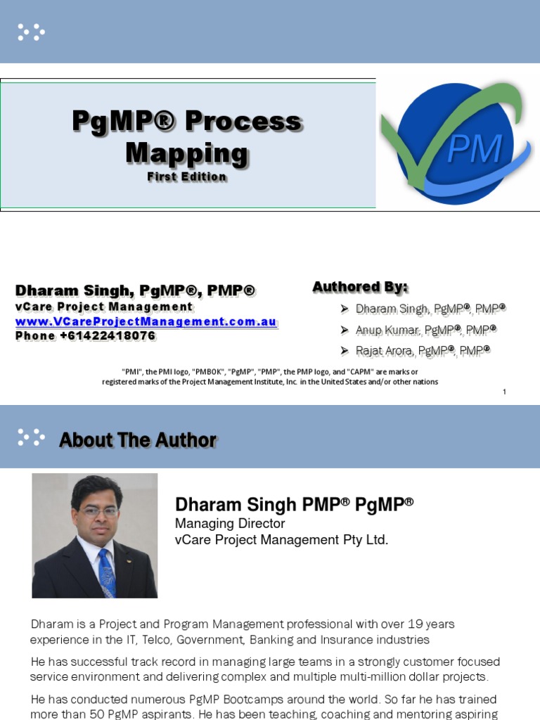 PGMP Process Mapping First Edition | PDF | Governance | Risk Management