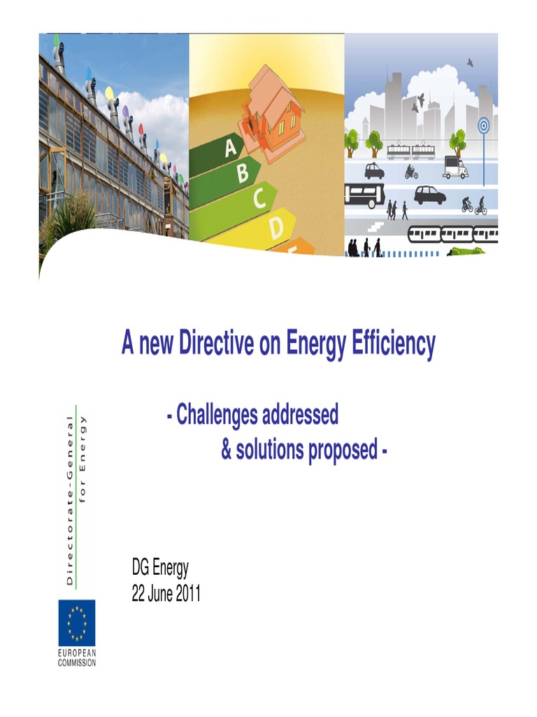 A New Directive On Energy Efficiency: - Challenges Addressed ...