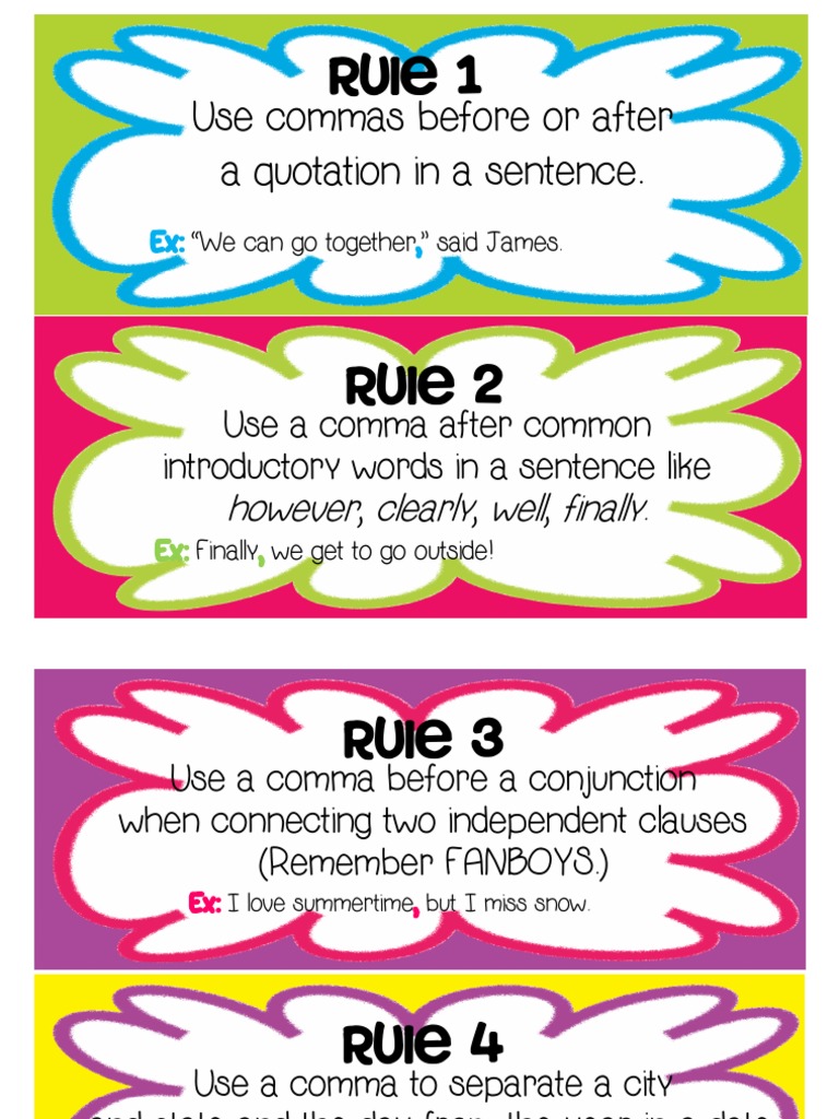 How and When To Use Commas | PDF | Comma | Language Mechanics