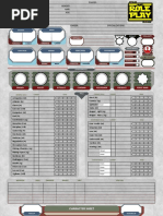 Edge of The Empire Character Sheet Form Fillable v2 | PDF | Role ...