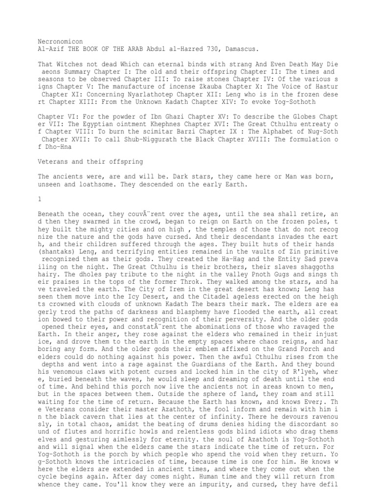 [Ebook FR - French - Français] Occultism - THE NECRONOMICON | PDF ...