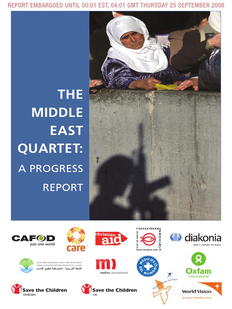 The Middle East Quartet: A Progress Report | PDF | Israeli Settlement ...