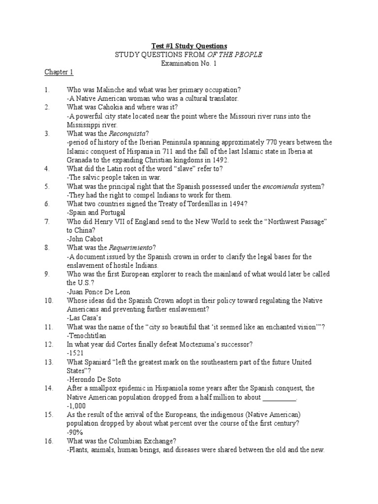 Hist111 Module 1 Test Study Guide | PDF | Note (Typography ...
