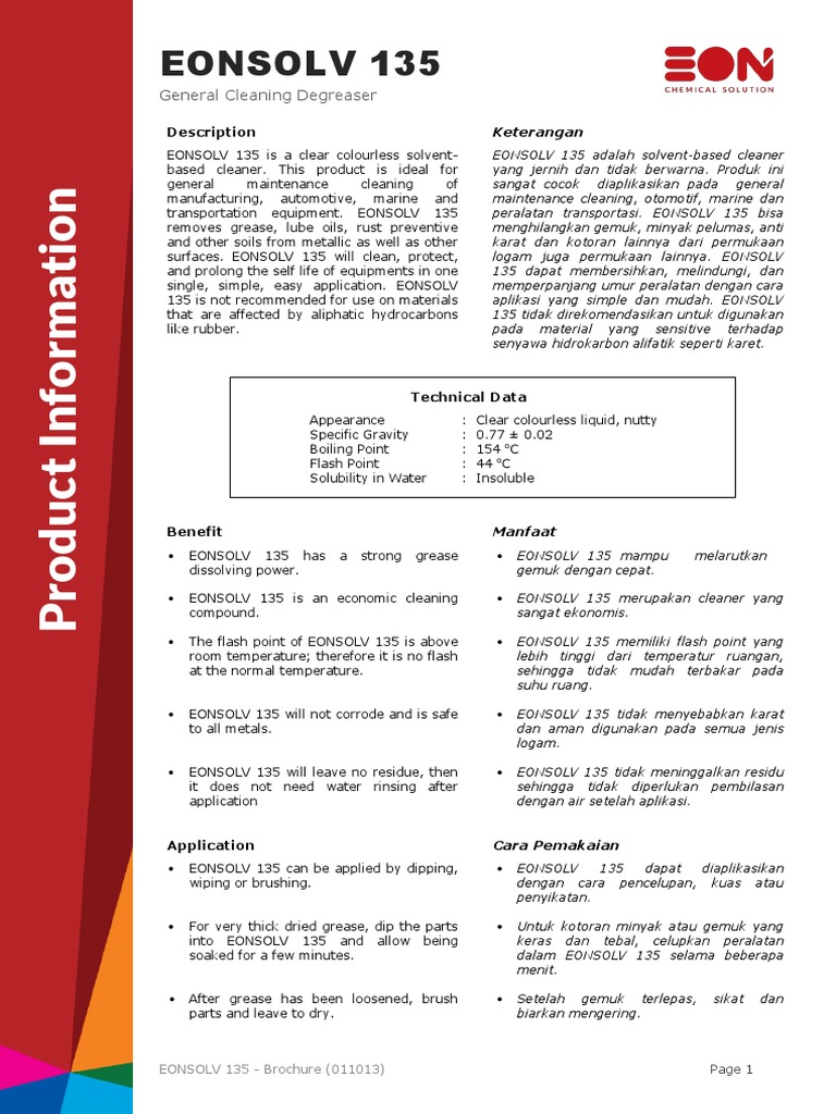 Eonsolv 135 - Brochure (011013) | PDF