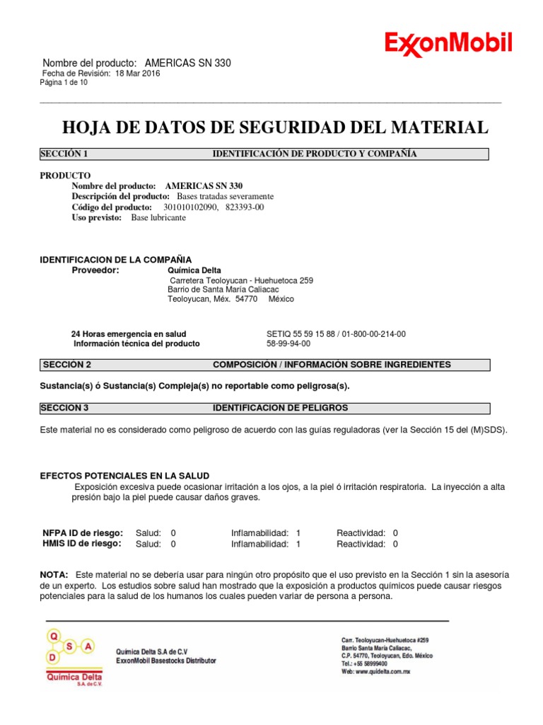 ExxonMobil Americas SN 330 SDS.pdf2016-06!13!12!31!39_SyP_hoja_seg ...