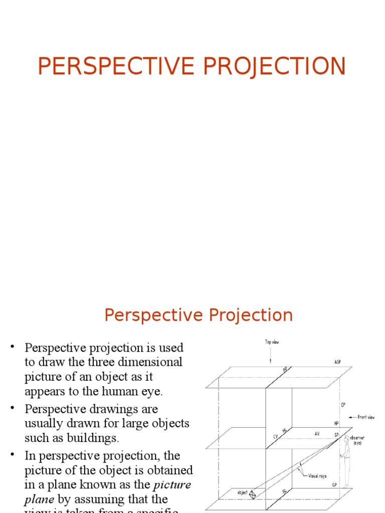 PERSPECTIVE PROJECTION | PDF | Perspective (Graphical) | Classical Geometry