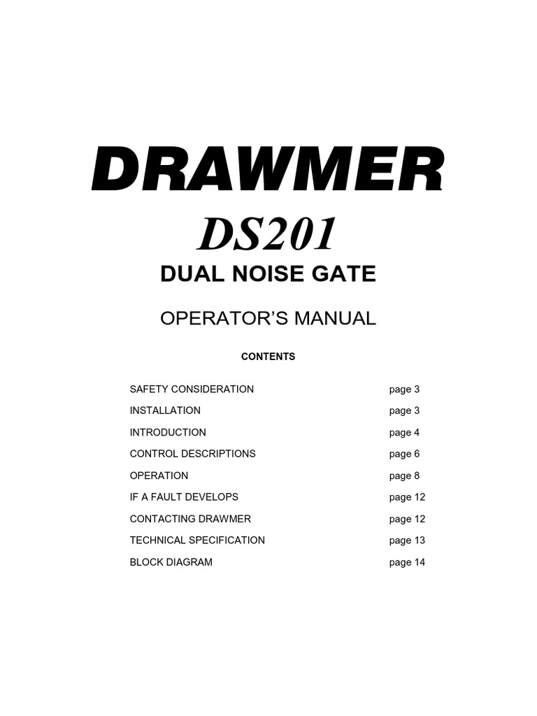 ds201 Operators Manual PDF | PDF | Mains Electricity | Electrical Connector