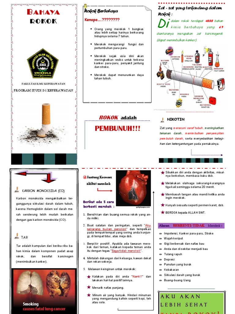 Leaflet Merokok PDF | PDF