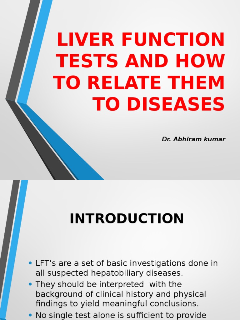 Liver Function Tests | PDF | Alanine Transaminase | Liver